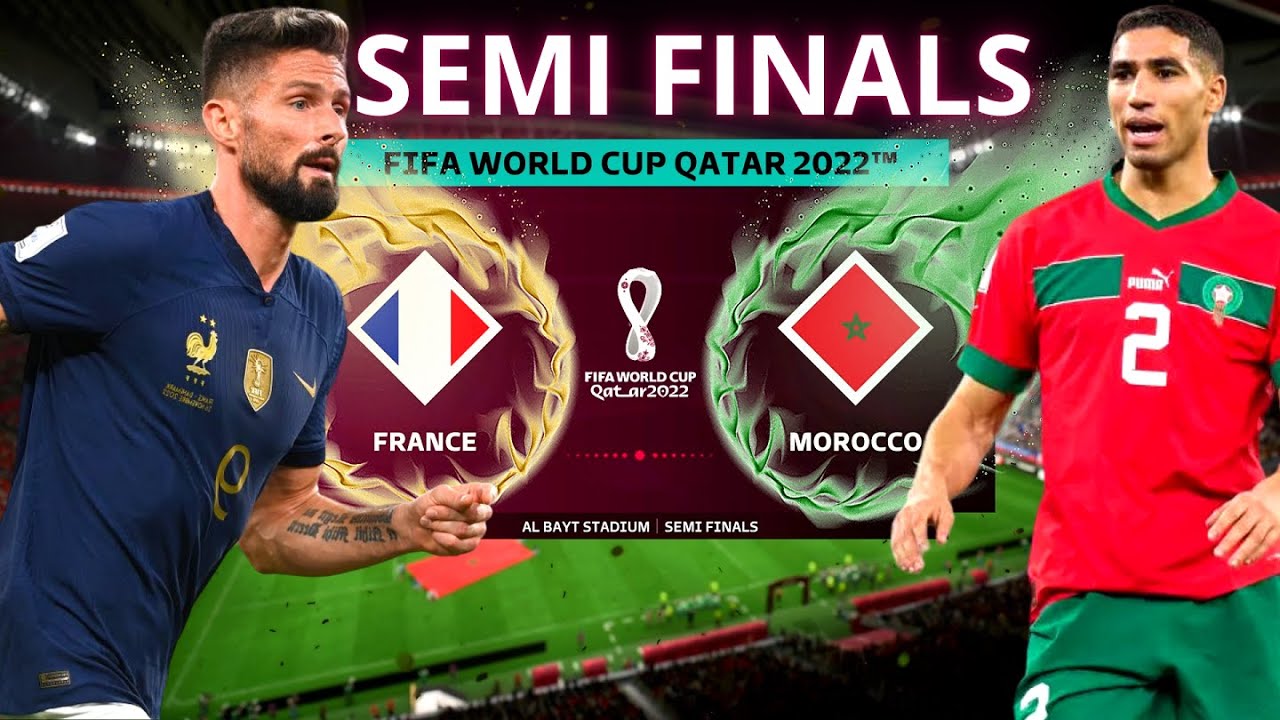 FIFA 23 - France vs Morocco | Semi Finals World Cup Qatar 2022 - YouTube