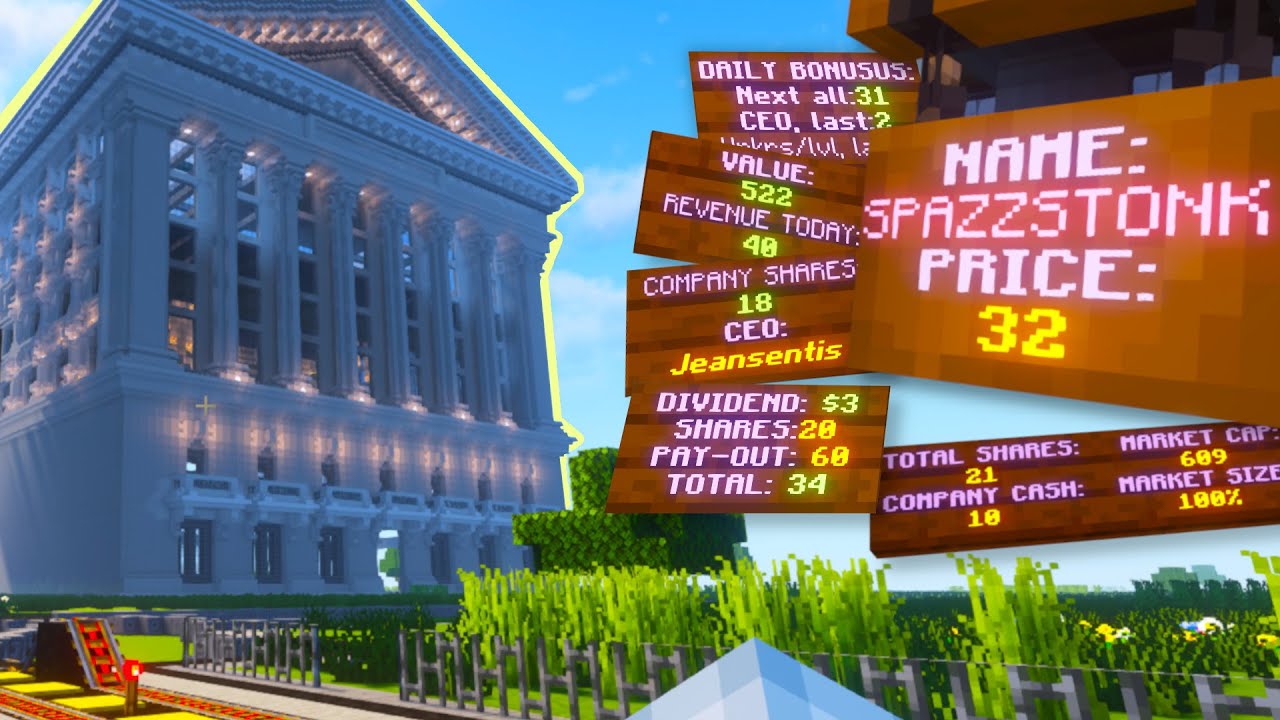 Making a functioning stock market in Minecraft! (Including news ...