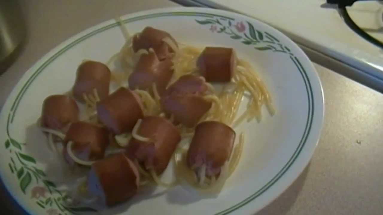 hot dogs spaghetti - YouTube