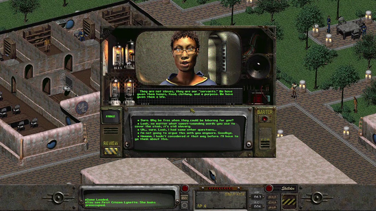 Fallout 2 - They are not slaves, they are servants! - YouTube