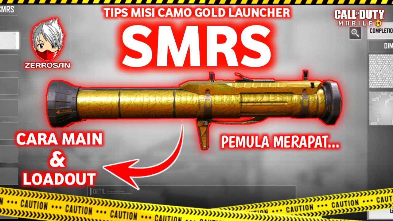 Tips Camo Gold Launcher SMRS Codm (Pemula) | CODM TIPS & TRICK - YouTube