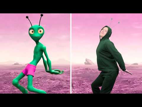 Dame Tu Cosita - Dancing Green Alien Repeat After Me Alien Dance