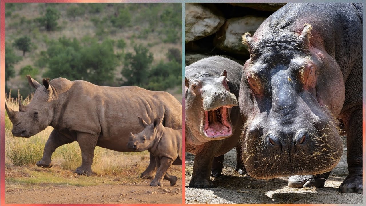 Hippopotamus Vs Rhinoceros - Hippo & Rhino difference ...