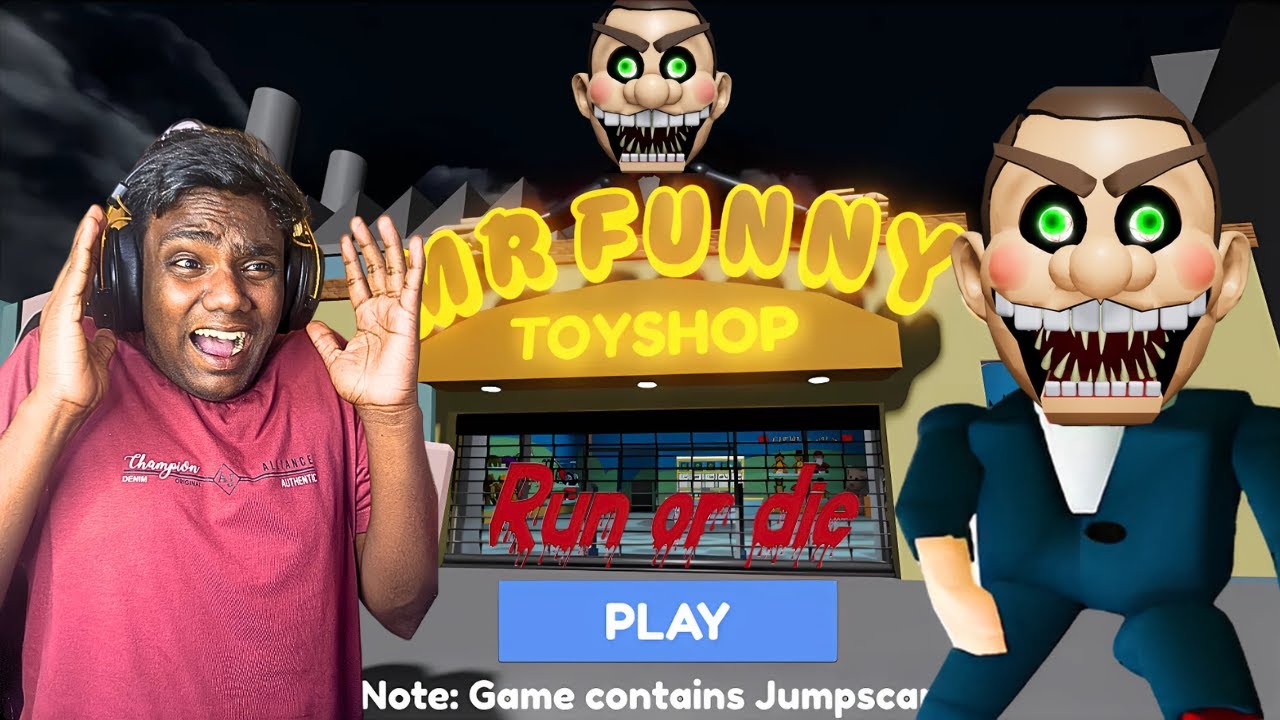 Scary Toys Take Over! Escaping Mr. Funny's Creepy Toy Shop - YouTube