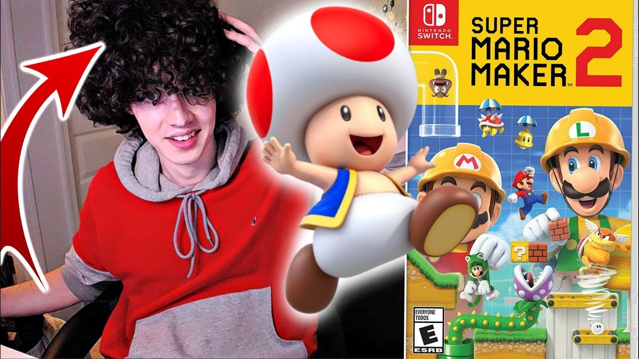 REAL LIFE TOAD plays Mario Maker 2 (Story Mode/Viewer Levels!) - YouTube