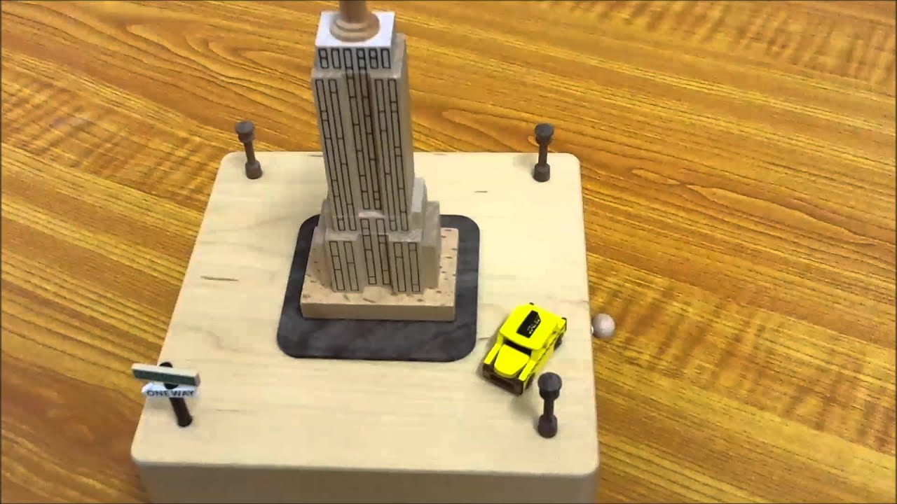 New York Moving Wooden Musical Box | Wooderful Life - YouTube