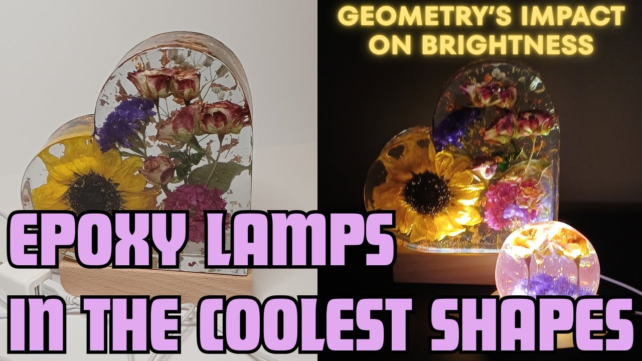Epoxy Lamps in the Coolest Shapes. Can you DIY? - YouTube