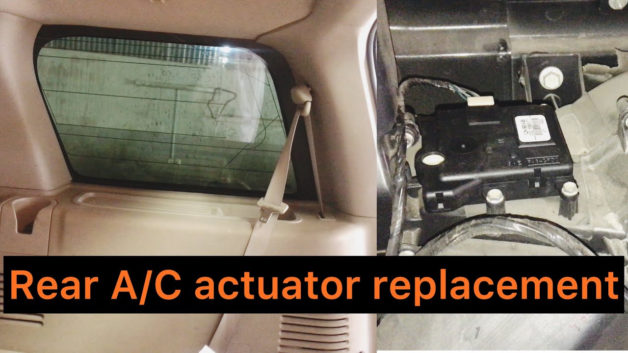 Rear A/C actuator replacement/FORD/expedition/2013 - YouTube