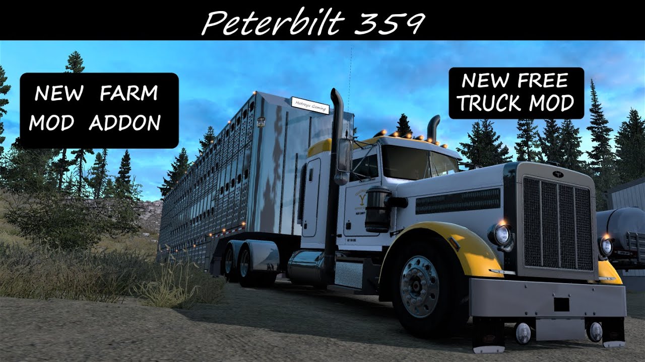 *NEW FREE* Peterbilt 359 Custom Black Cattle Haul Corn Hill to Gillette ...