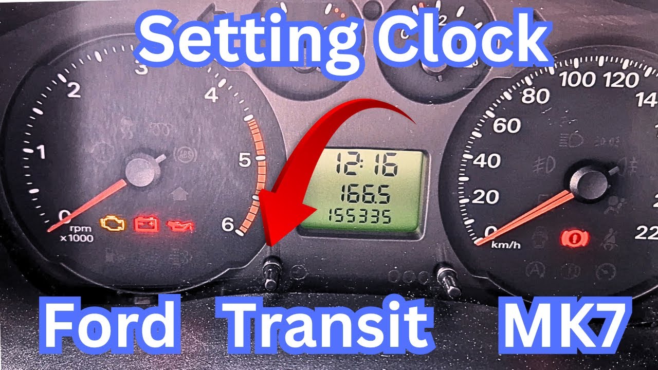 How to set clock on Ford Transit Custom MK7 2006 - 2012 (Tutorial ...