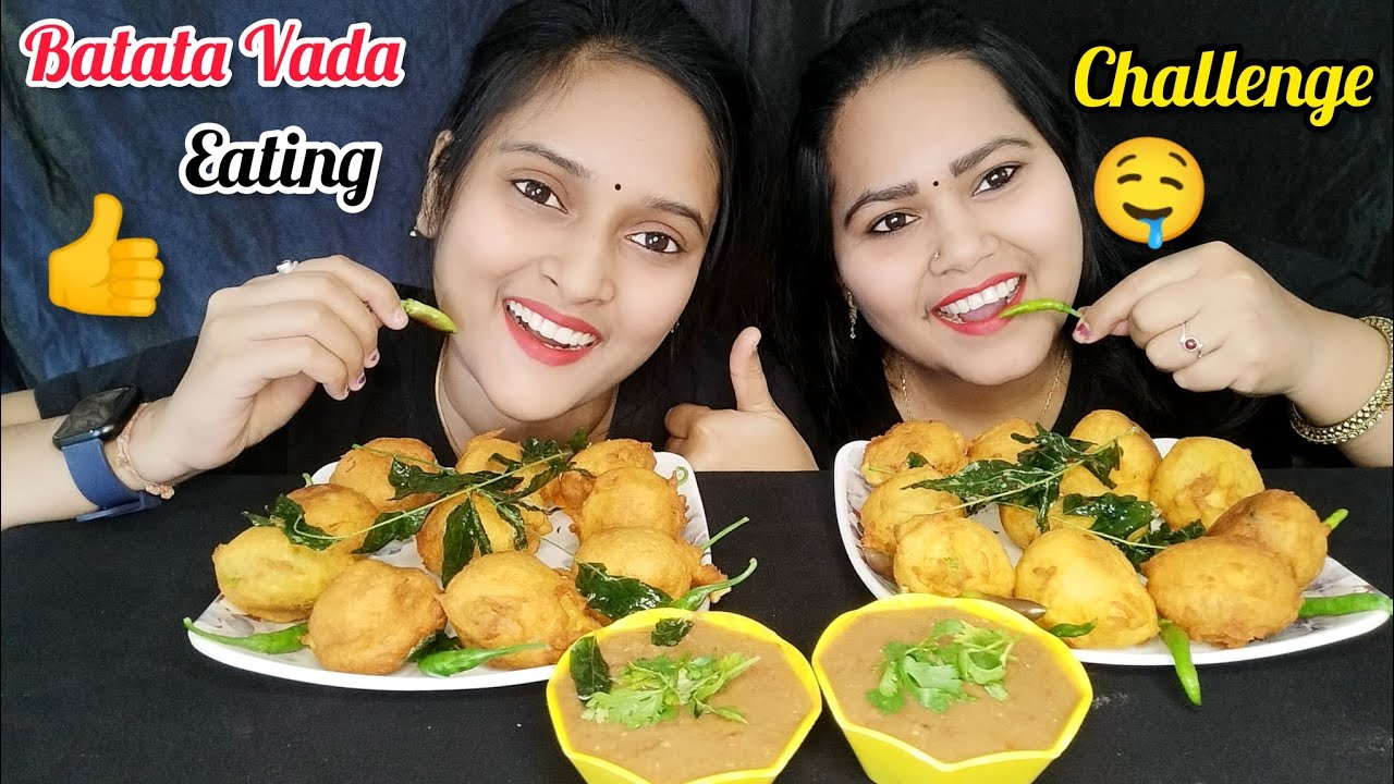 Batata Vada Eating Challenge || Batata Vada Eating asmr || Eating ...