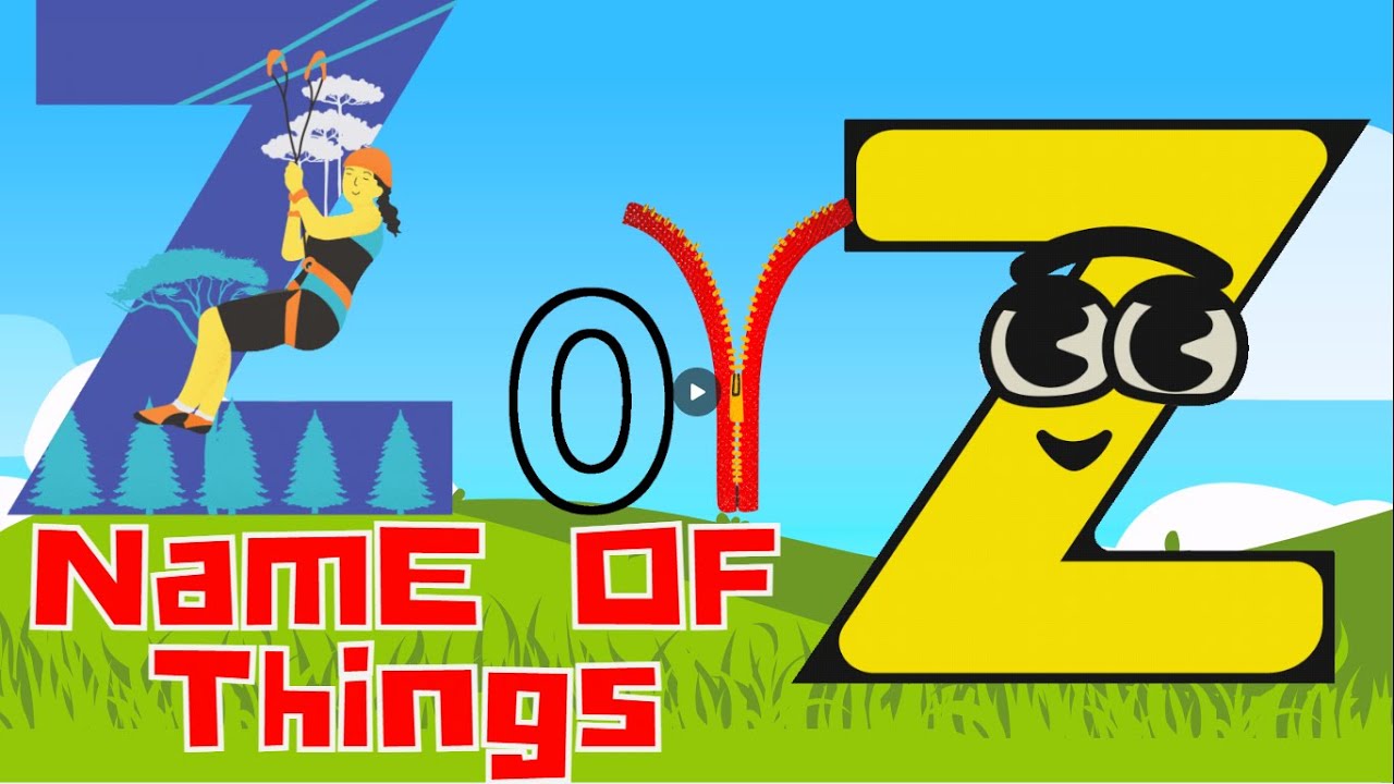 Can you name these things that starts with Letter Z / #alphabetlearning ...