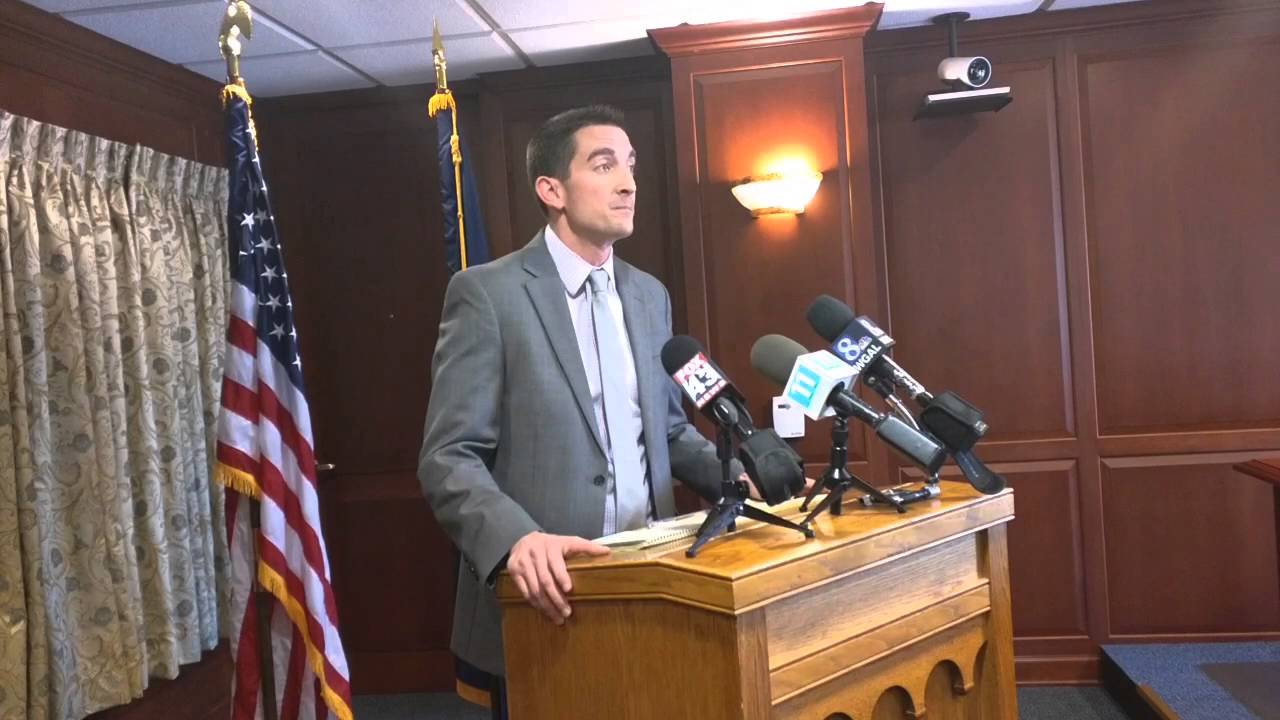 Brett Hambright, spokesman for the Lancaster County DA addresses the ...