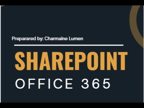 SharePoint Office 365 Tutorial - YouTube