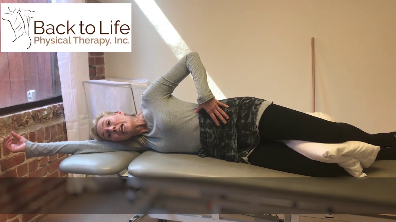 Side Lying Hip Rotation - YouTube