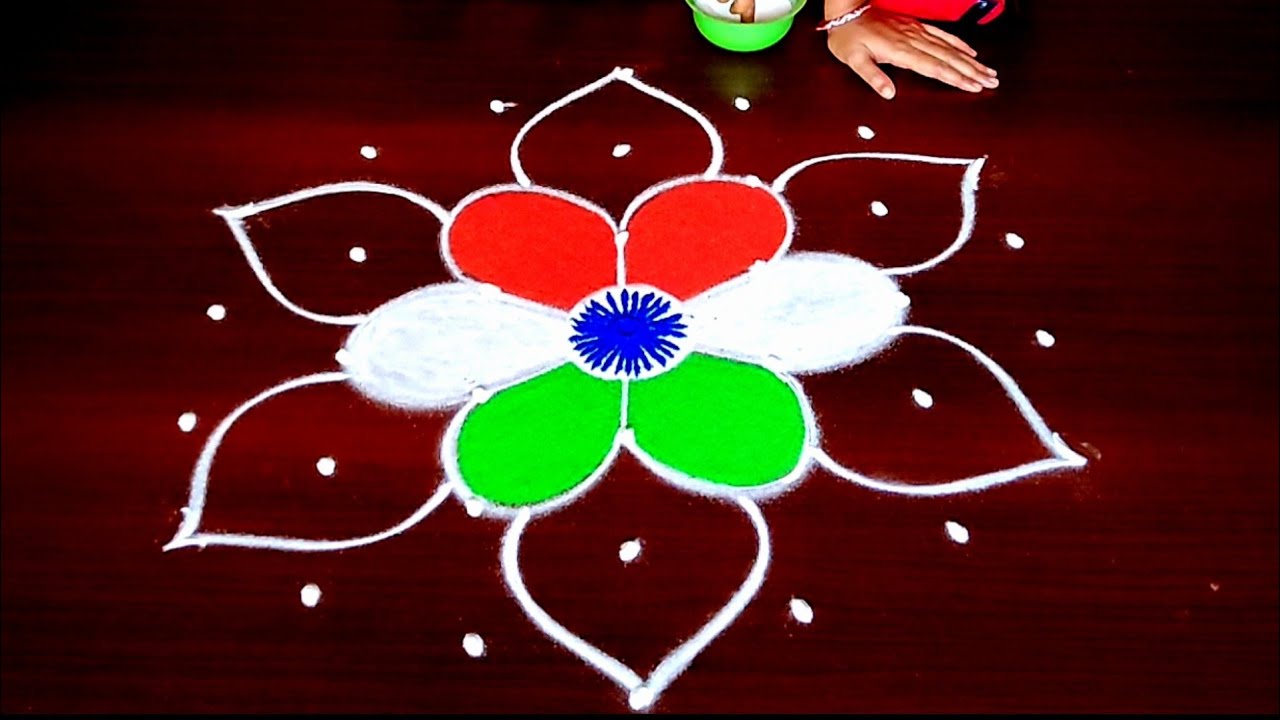 Independence Day Special Rangoli Designs/Independence Day Muggulu ...