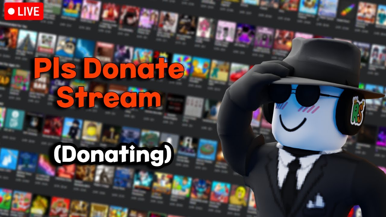 Pls Donate stream /Donating to viewers! (road to 2k subs) - YouTube