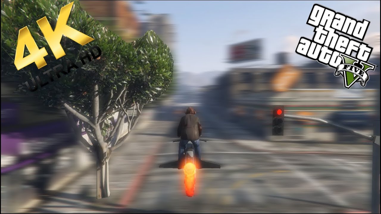Gta 5 Gameplay 5 Stars Wanted Level at 4K - YouTube