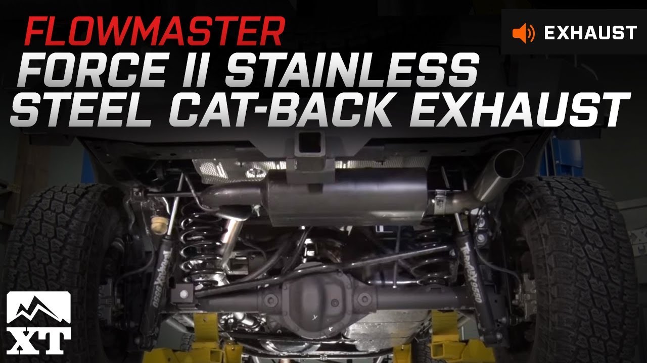 Wrangler (2007-2017 JK) Flowmaster Force II Stainless Steel Cat-Back ...