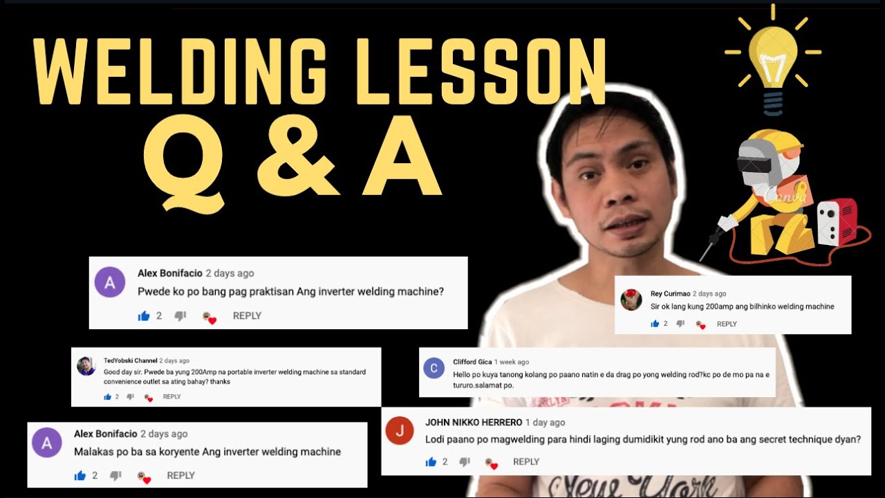 Pinoy Welding Lesson Question and Answer | Karaniwang Tanong ng Isang ...