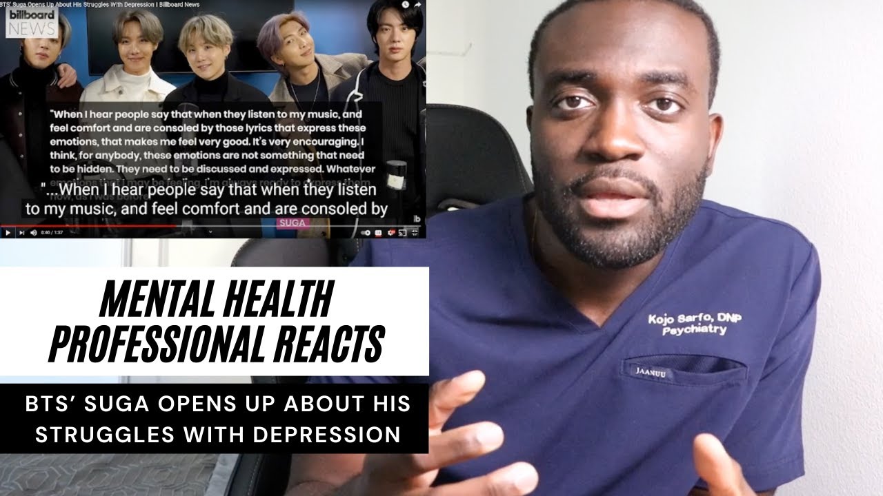 BTS’ Suga Opens Up About His Struggles With Depression - YouTube