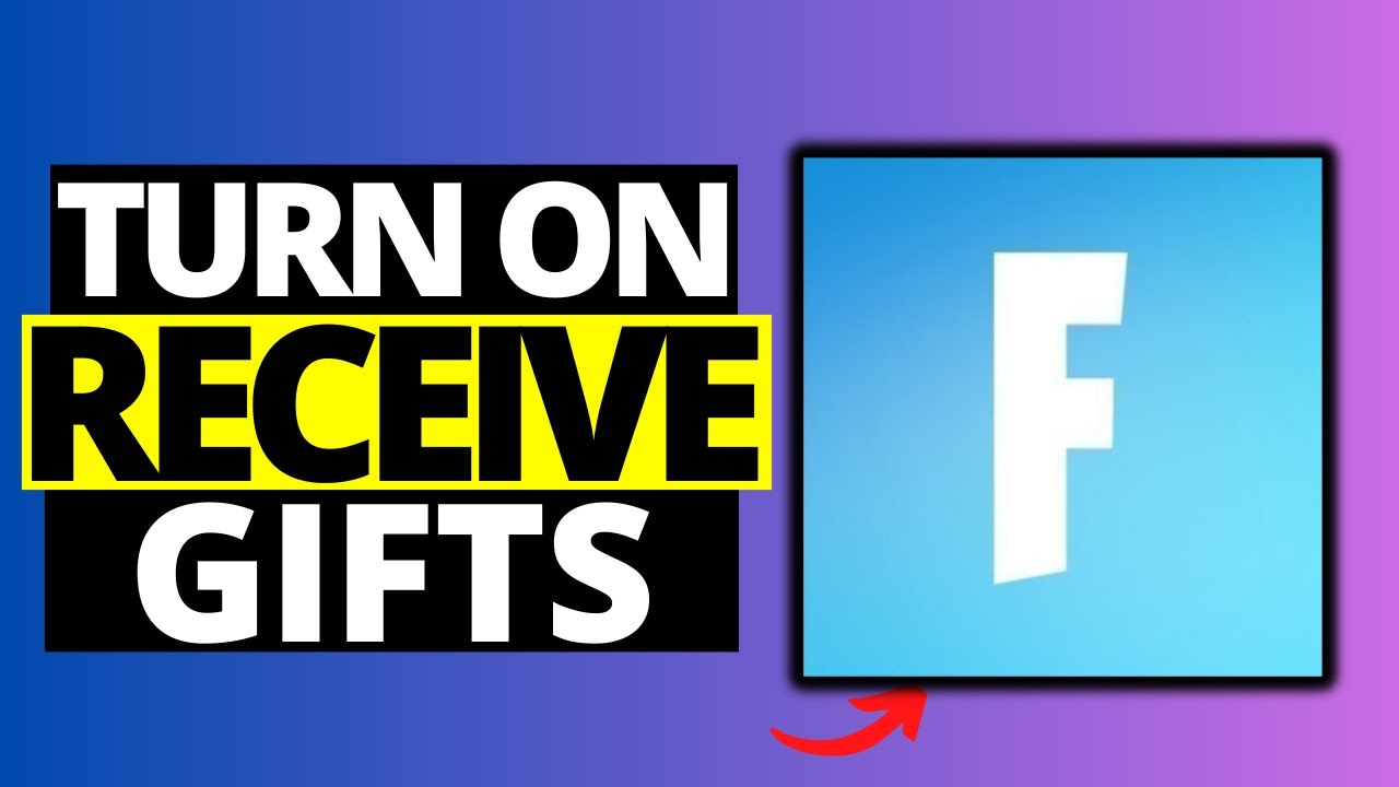 How To Turn On Can Receive Gifts on Fortnite - YouTube