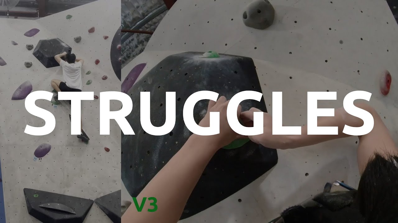 V3 Struggles | POV Bouldering Session - YouTube