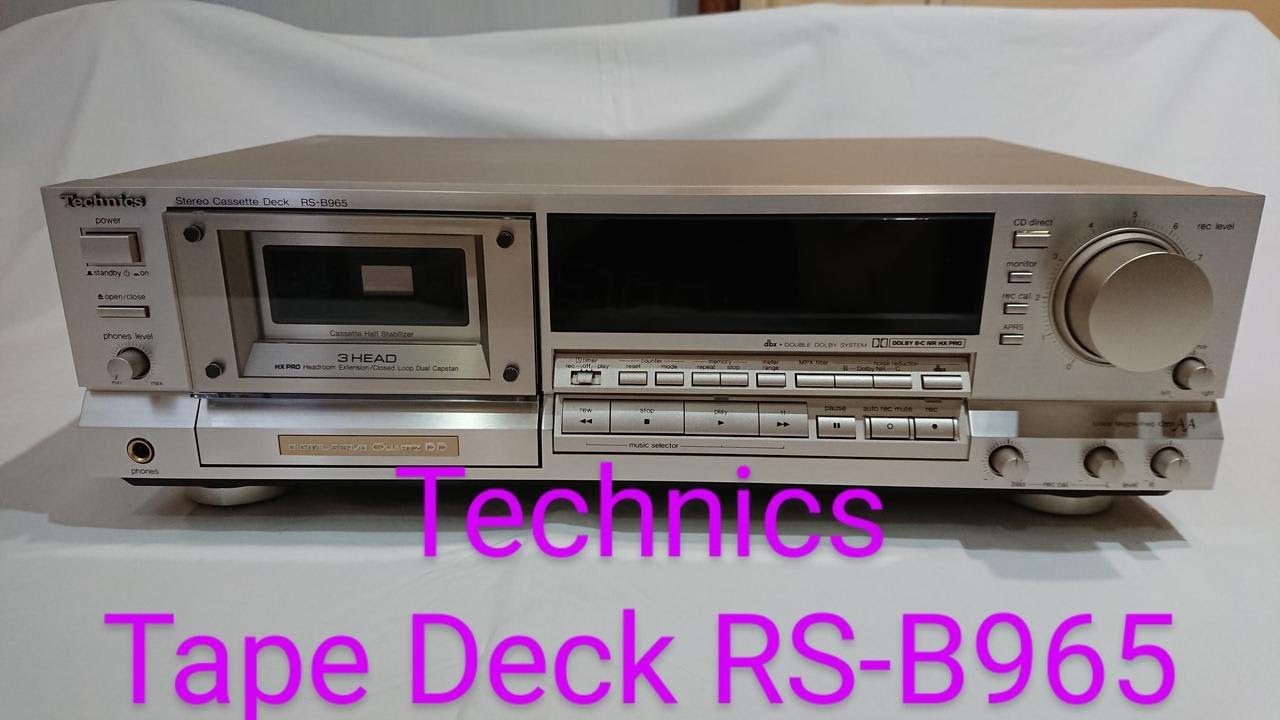 Technics Champagne Tape Deck RS-B965 EG-K 001 - YouTube