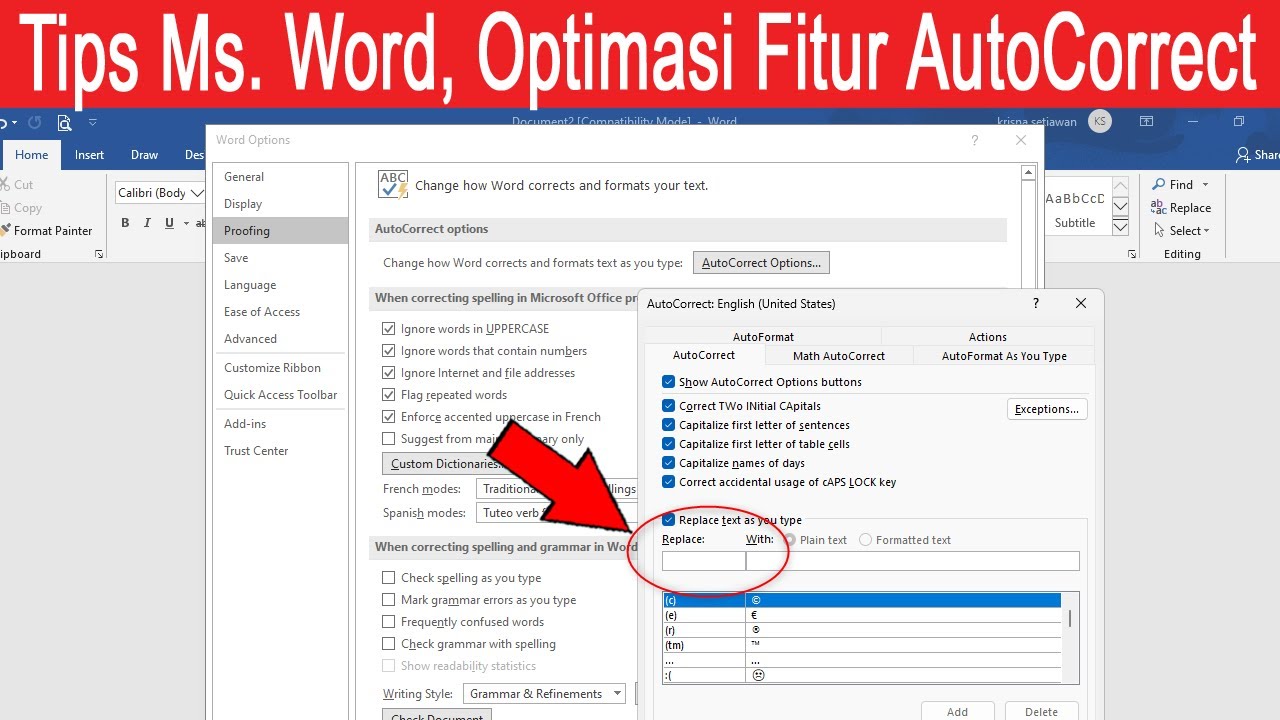 Cara Menggunakan Fitur AutoCorrect Pada Microsoft Word YouTube cara-menggunakan-fitur-autocorrect-pada-microsoft-word-youtube