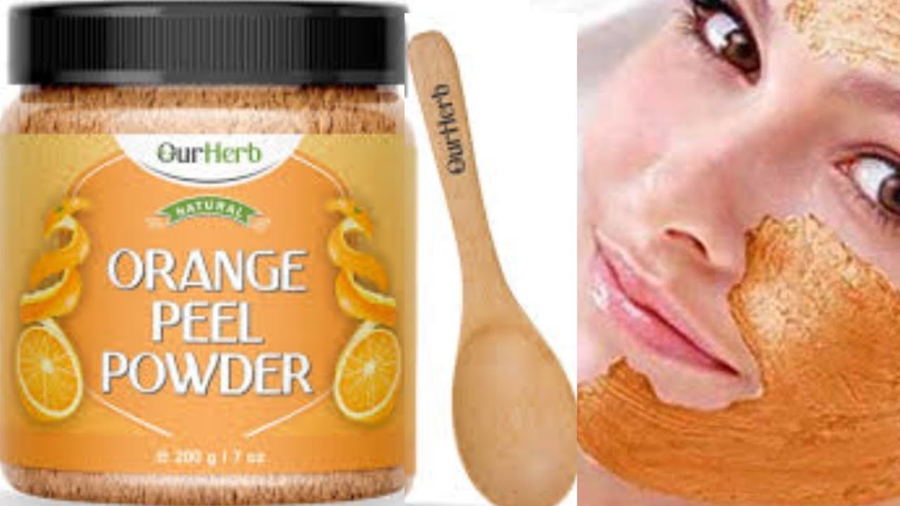 Natural Orange peel powder Face pack - YouTube
