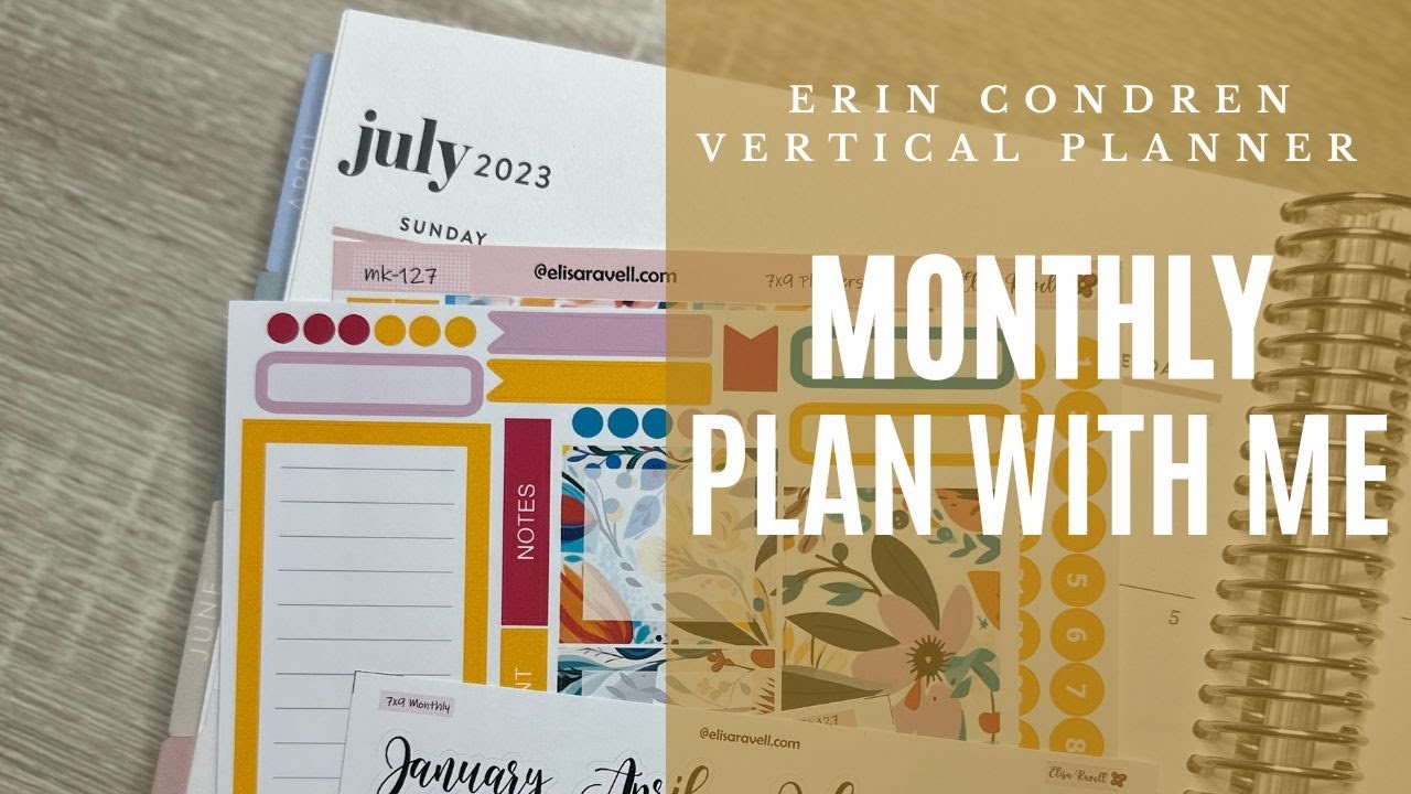 July Monthly | Plan with Me - YouTube