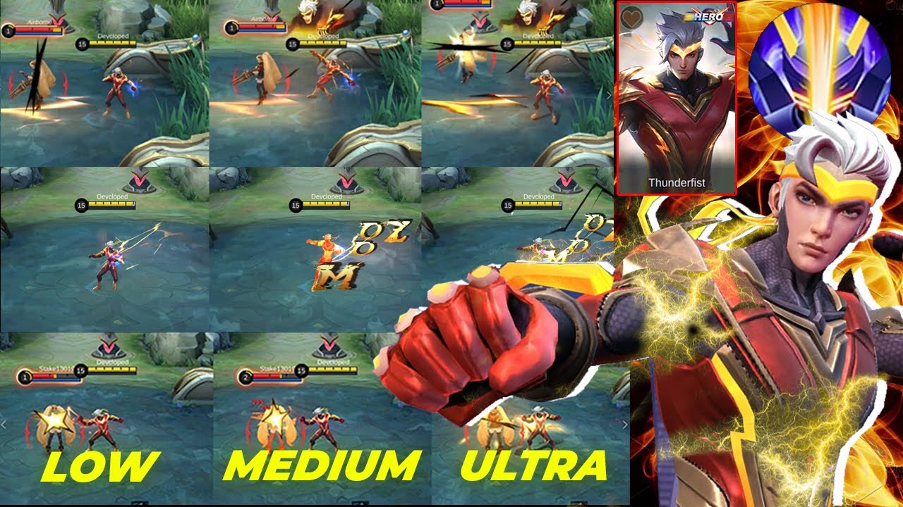 ALL GRAPHICS EFFECT NEW SKIN CHOU TYPE HERO l MOBILE LEGENDS l ...