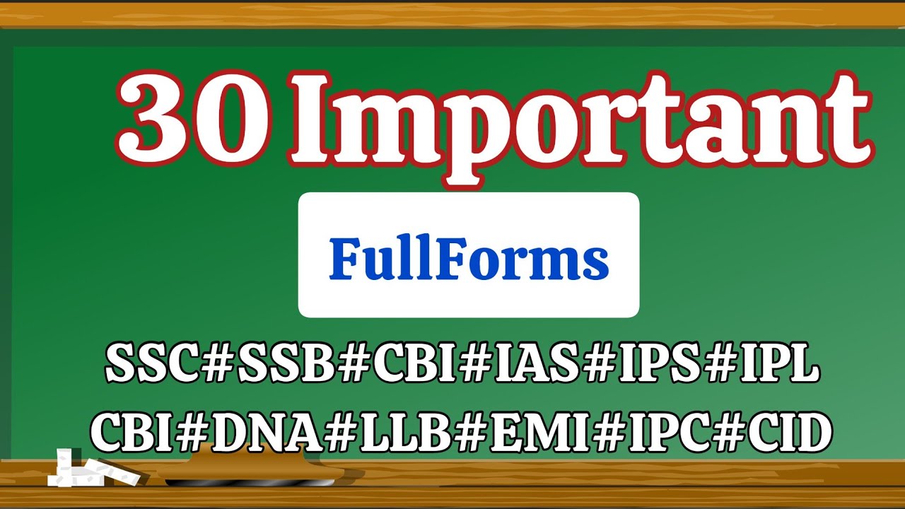 General Knowledge|| Basic Full Forms||Daily use - YouTube