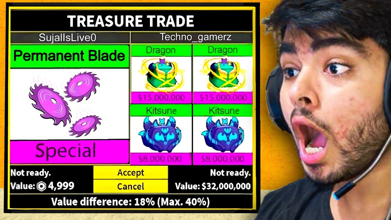 TRADING PERM BLADE FOR 24 HOURS | BLOX FRUITS | ROBLOX - YouTube
