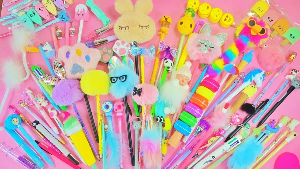 150 PIÈCES DE STYLO - COLLECTION DE STYLOS - DÉCOR DE STYLO BRICOLAGE ...