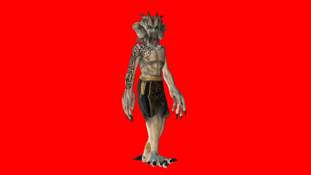 demon walk animated - YouTube