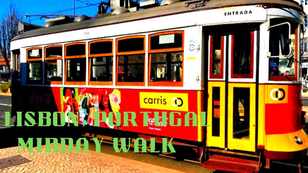 Lisbon, Portugal midday walk - YouTube