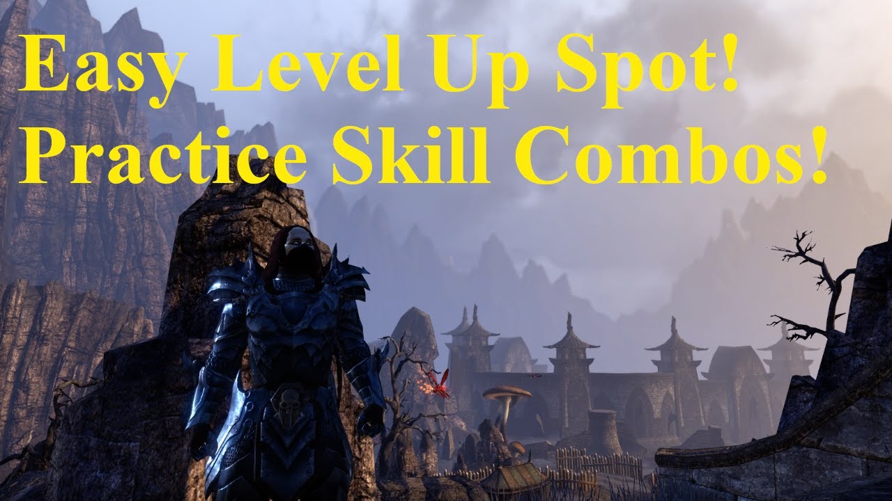 ESO Easy Level Up Spot! Practice Your Skills! - YouTube