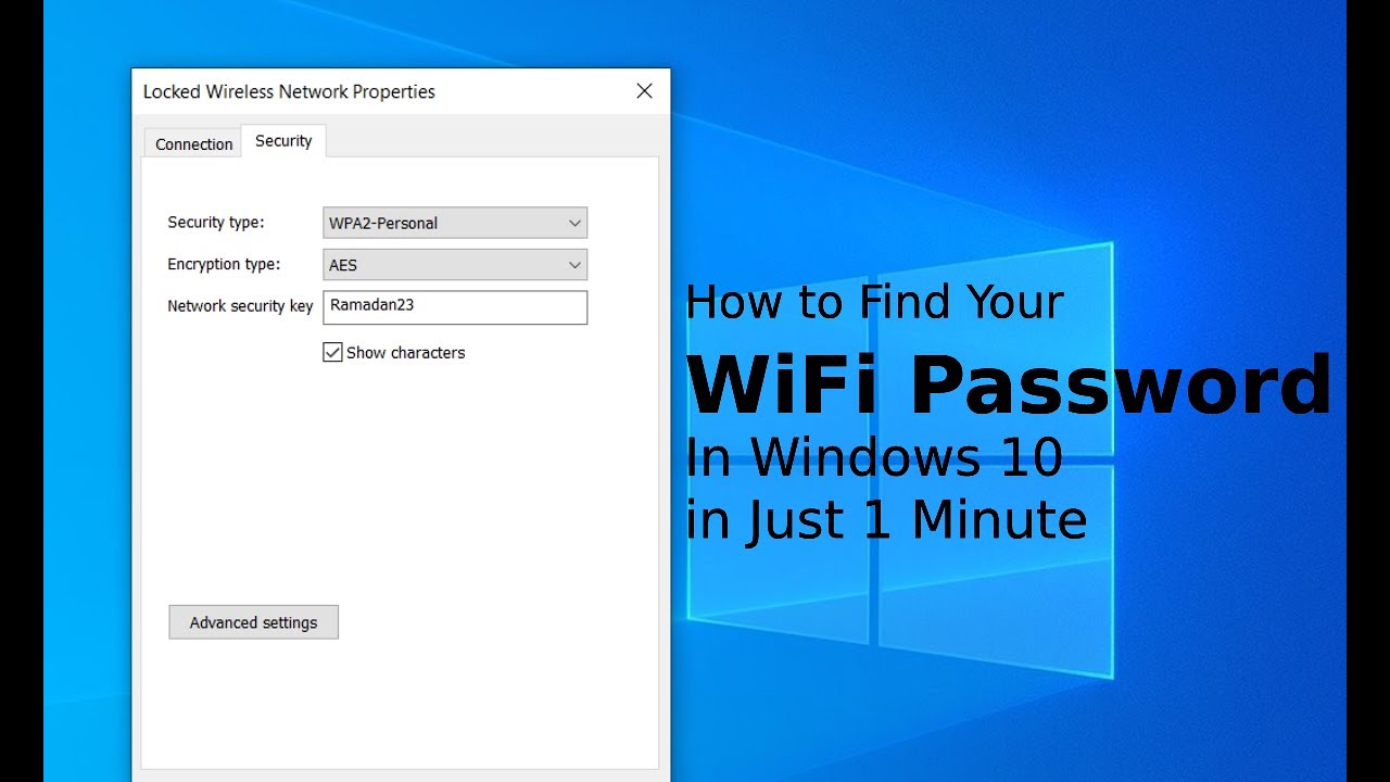 How To Check Wifi Password On Windows 10 YouTube How To Check Wifi Password On Windows 10 YouTube