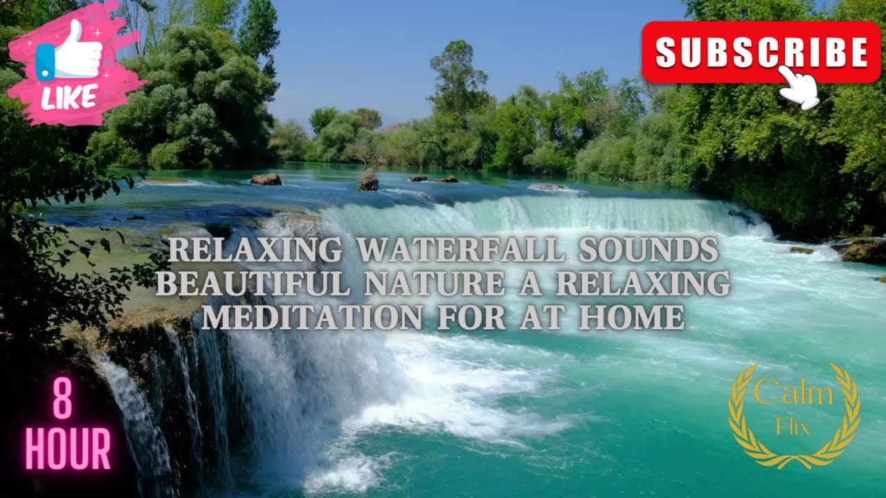 8 Hours of Relaxing Waterfall Sounds beautiful nature a Relaxing ...