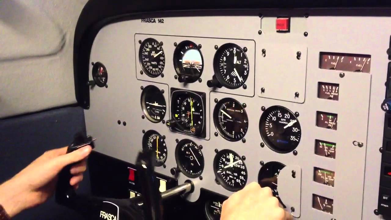 Frasca 142 takeoff - YouTube