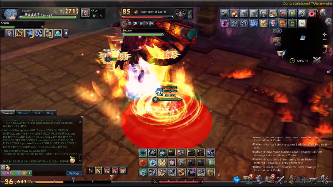 Aura Kingdom: Infernal Abyss - Ravager Solo Clear (improved) - YouTube