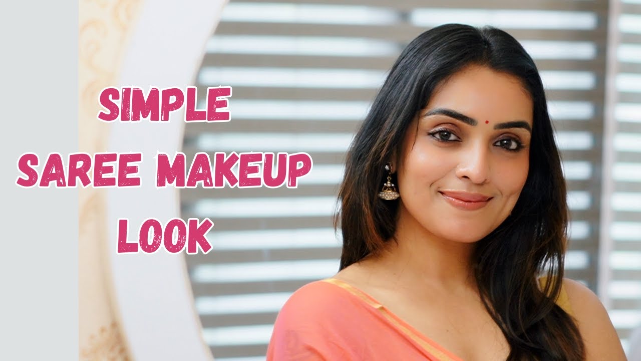 Simple Saree Makeup Look | My Favourite Look ️ | Nimmy Arungopan - YouTube
