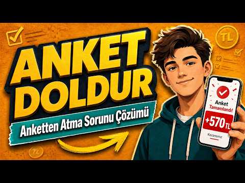 CANLI CANLI ANKET DOLDURDUM! (ANKETTEN ATMA SORUNU ÇÖZÜMÜ) - İnternetten Para Kazanma 2026