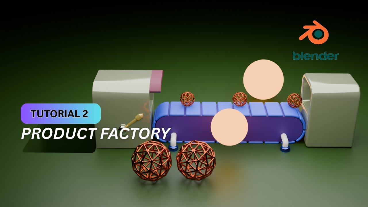 Product Factory Blender Animation Tutorial | Blender with BNSah - YouTube