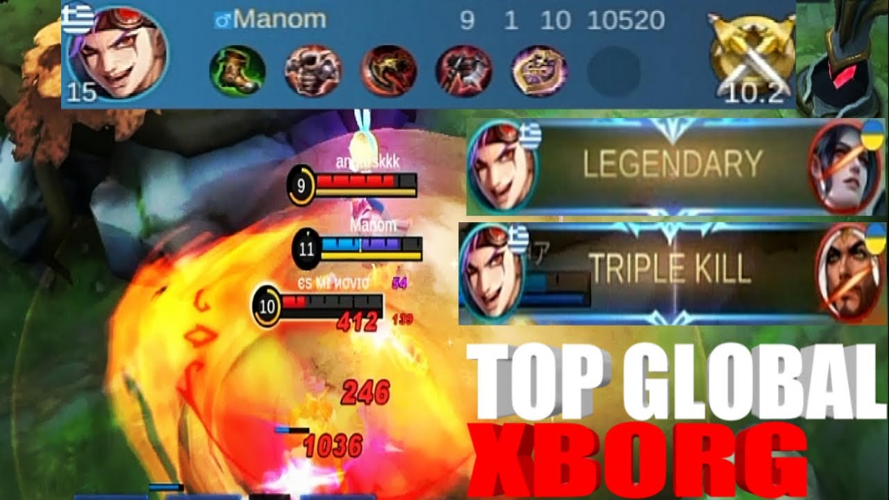Insane Exp Laner X-Borg + Triple Kill | X-Borg x Angela Duo Damage ...