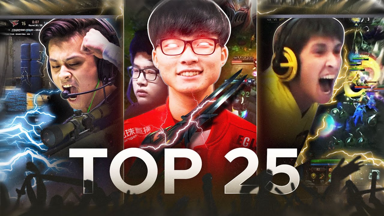 The Top 25 Most Legendary Esports Plays of All Time - YouTube