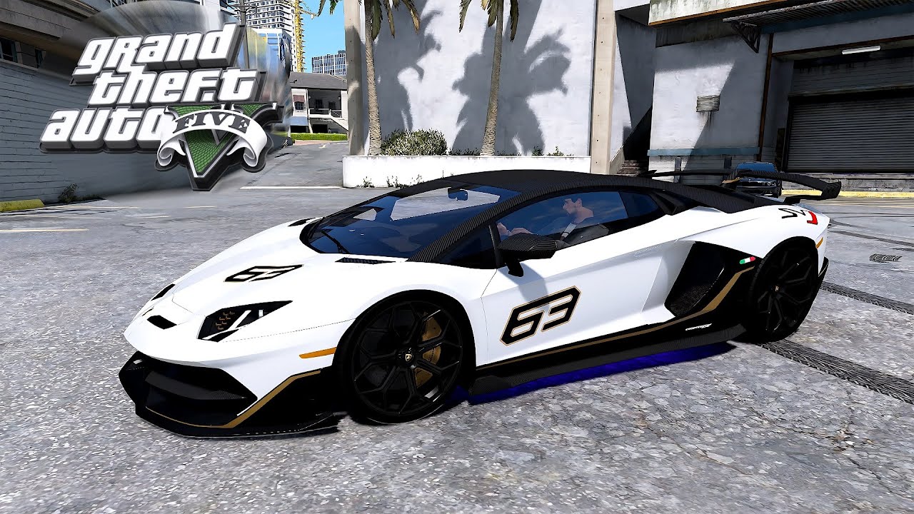 Exploring the Lamborghini Aventador SVJ in GTA V! | KingsCustoms Mod ...