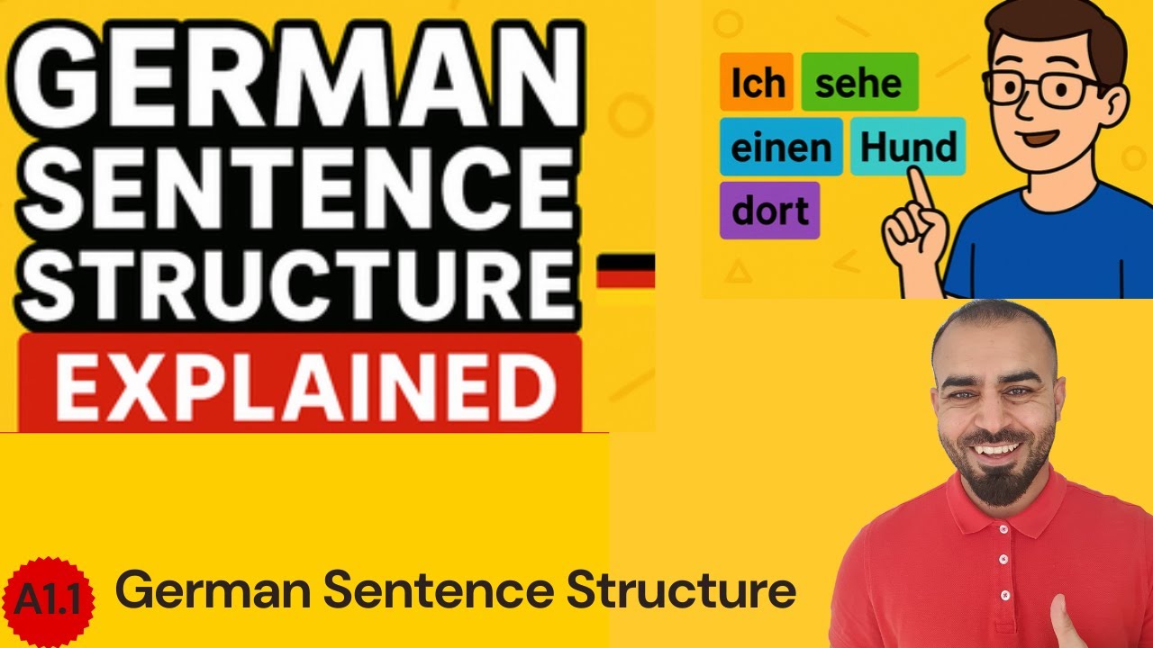 Deutschkurs A1.1 Lektion 8! German Sentence Structure FINALLY Made Easy ...