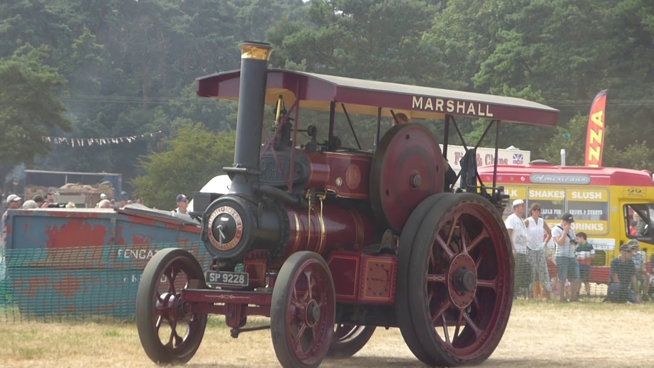 wonderful old steam engines at Weeting Steam Engine Rally 2018 - YouTube